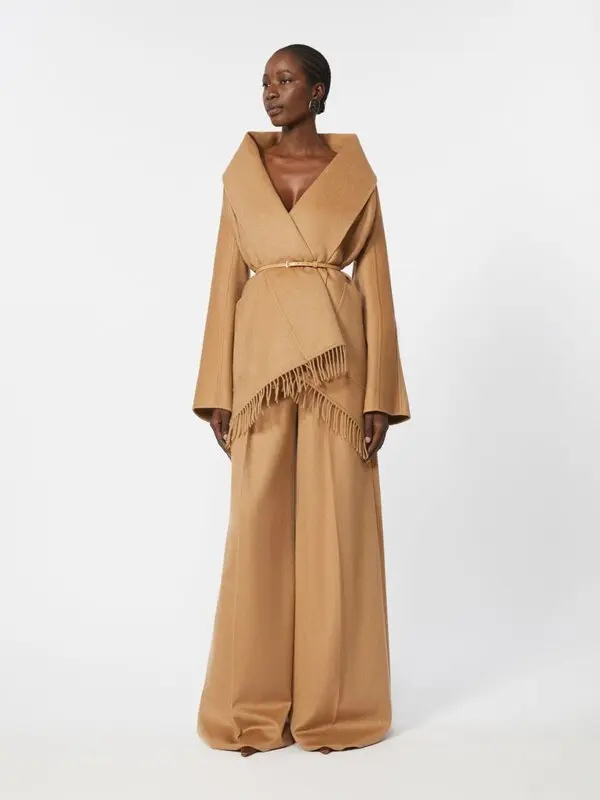 Max Mara Coat With Fringe