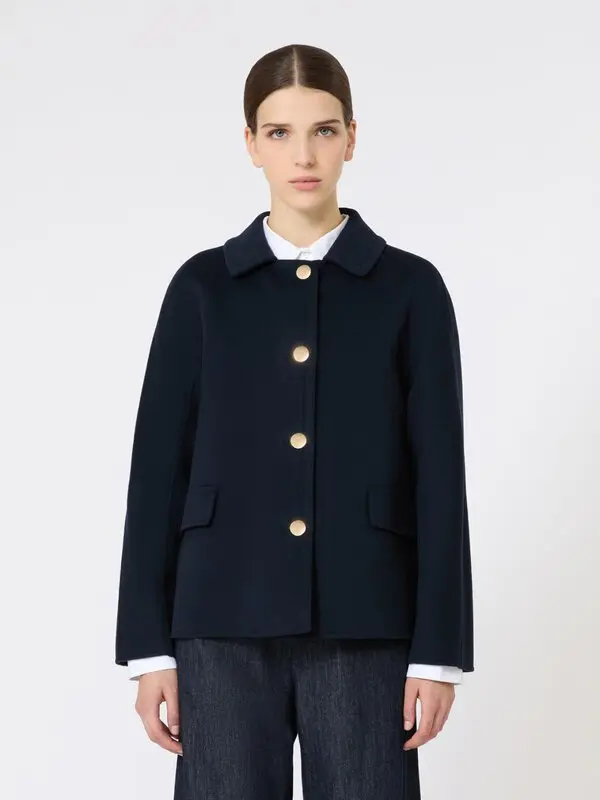 Max Mara Short Wool Jacket - Midnightblue