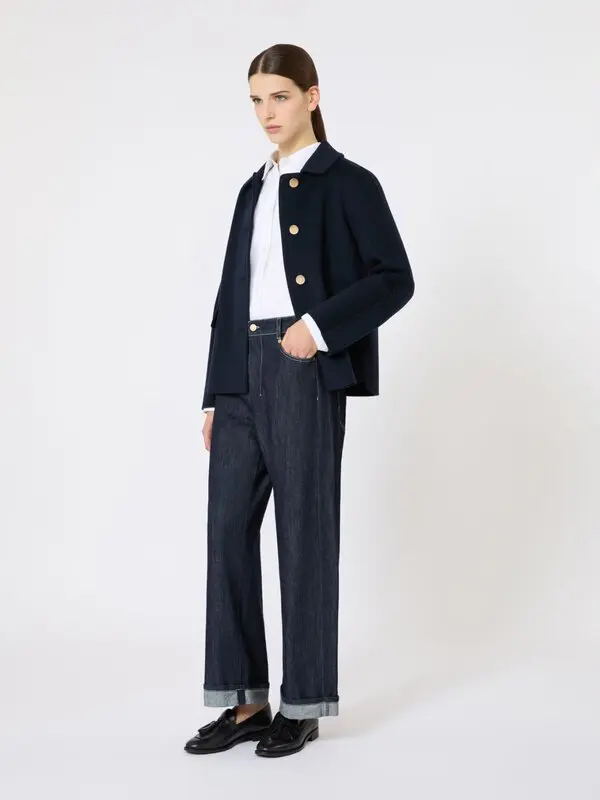 Max Mara Short Wool Jacket - Midnightblue