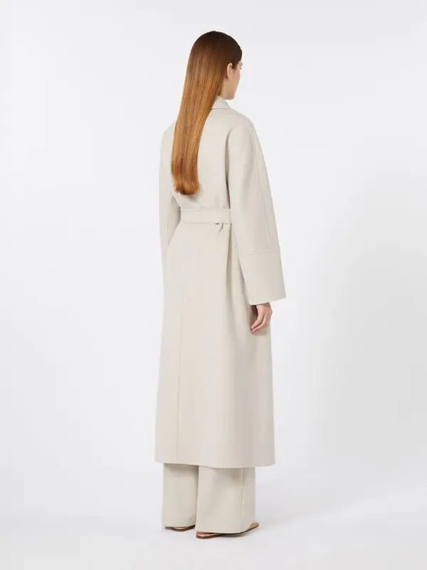 Max Mara Long Wool Robe Coat - Sand
