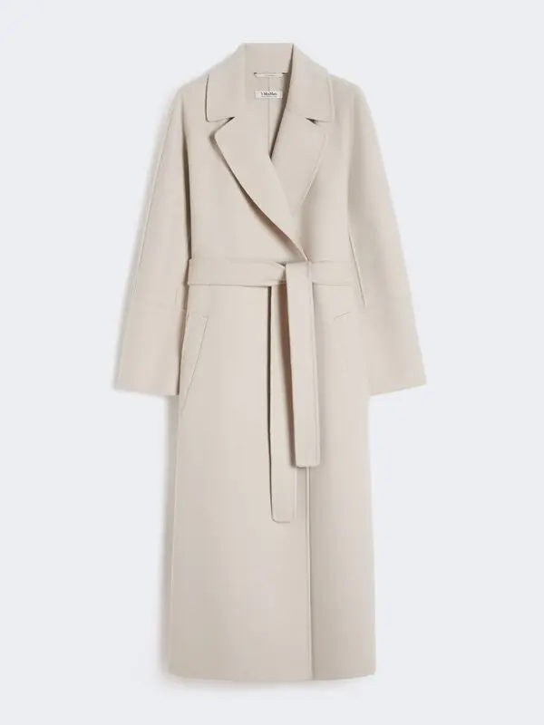 Max Mara Long Wool Robe Coat - Sand