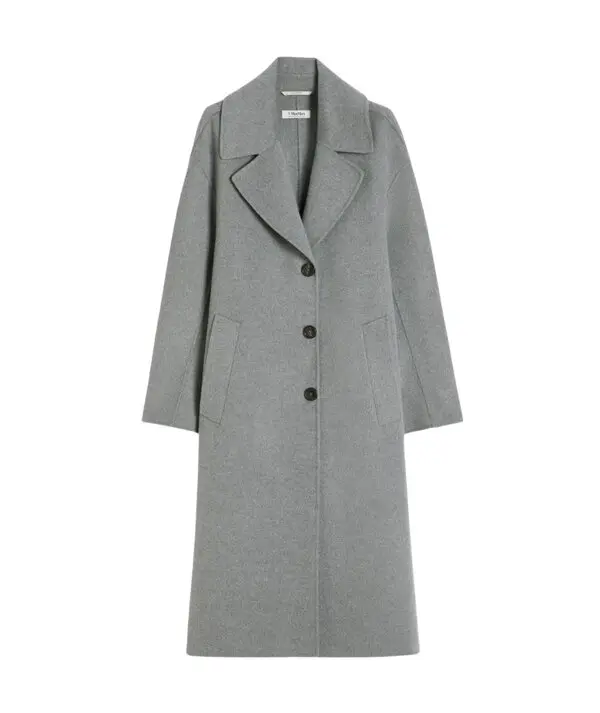 Max Mara Single-breasted Wool Broadcloth Coat