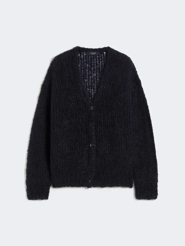 Max Mara Mohair Blend Cardigan - Black