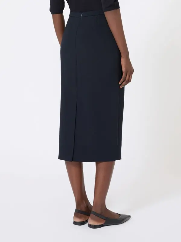 Max Mara Woollen Cloth Pencil Midi Skirt