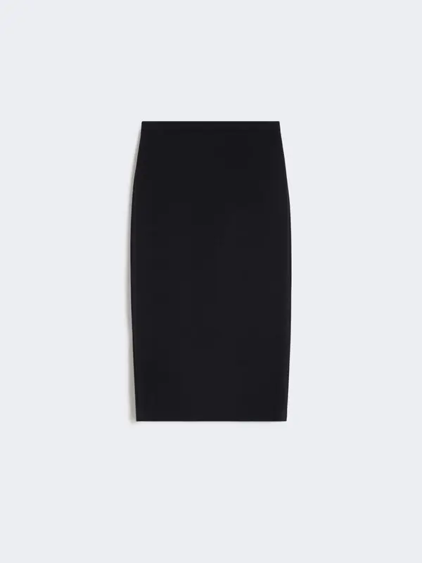 Max Mara Woollen Cloth Pencil Midi Skirt