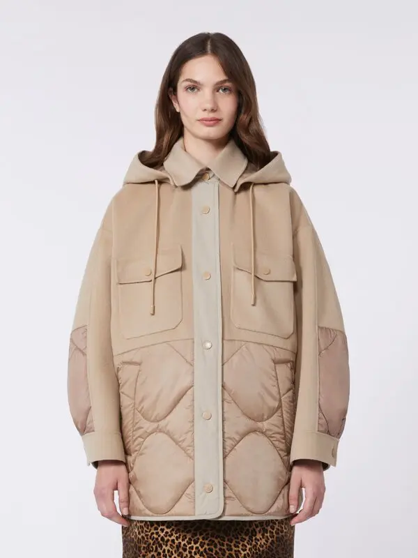 Max Mara Padded Wool And Nylon Coat