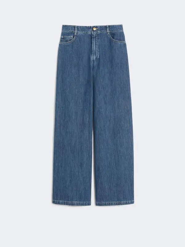 Max Mara Wide-leg Denim Jeans - Midnightblue