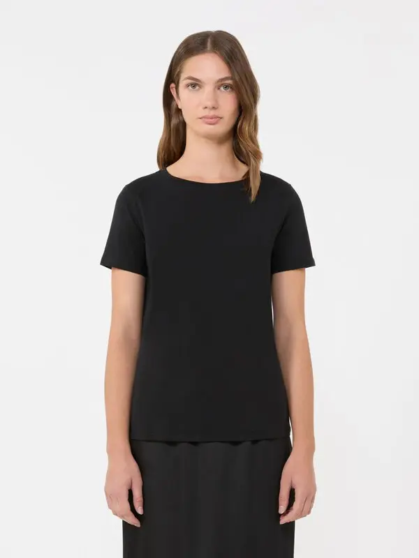 Max Mara Basic Cotton Jersey T-shirt - Black