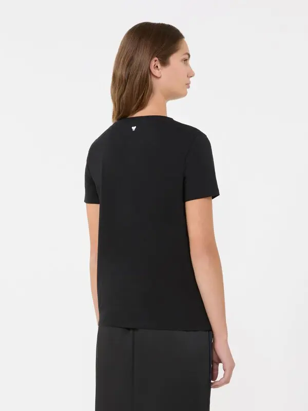 Max Mara Basic Cotton Jersey T-shirt - Black