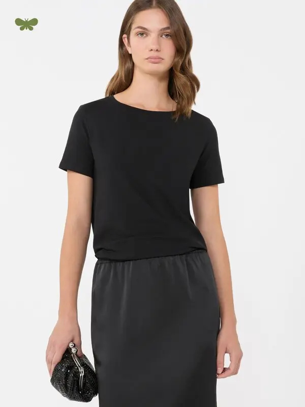 Max Mara Basic Cotton Jersey T-shirt - Black
