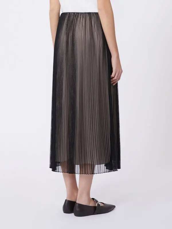 Max Mara Plissé-pleated Tulle Skirt