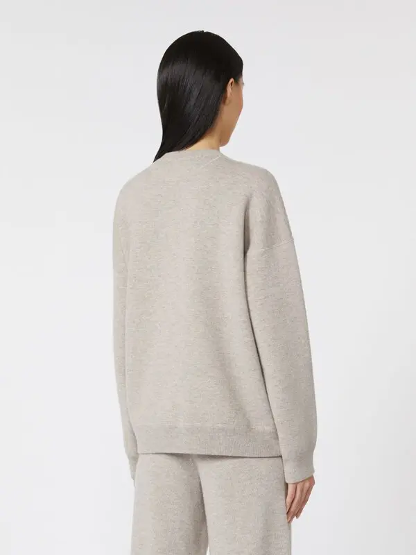 Max Mara Wool And Cashmere Crew-neck Sweater - Beige