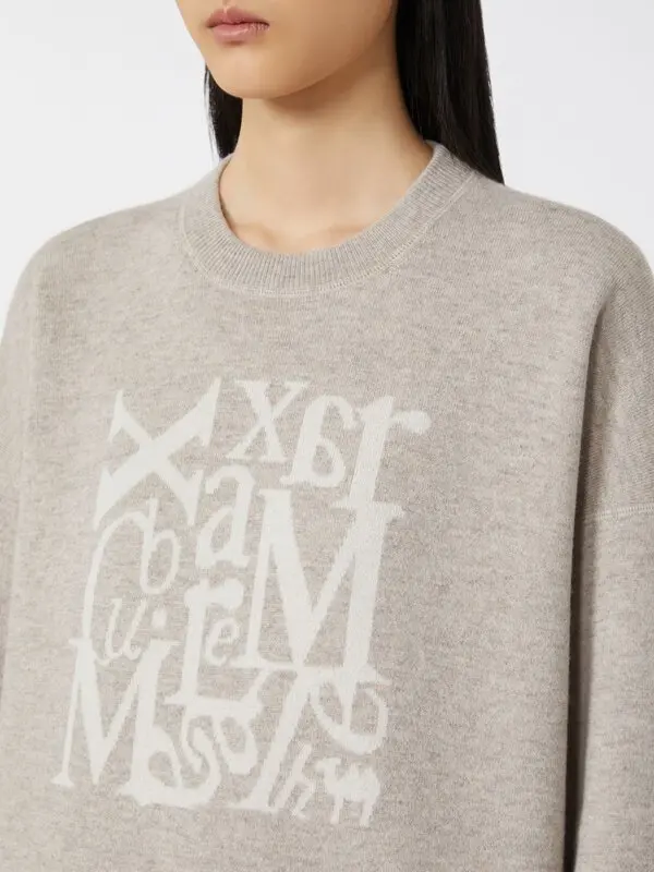 Max Mara Wool And Cashmere Crew-neck Sweater - Beige