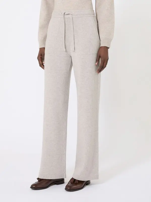Max Mara Wool And Cashmere Knit Trousers