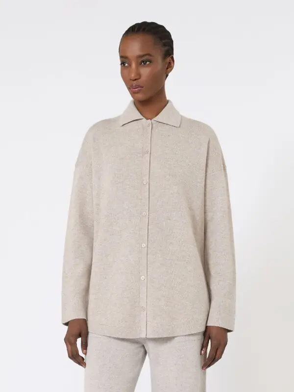 Max Mara Wool And Cashmere Cardigan - Beige