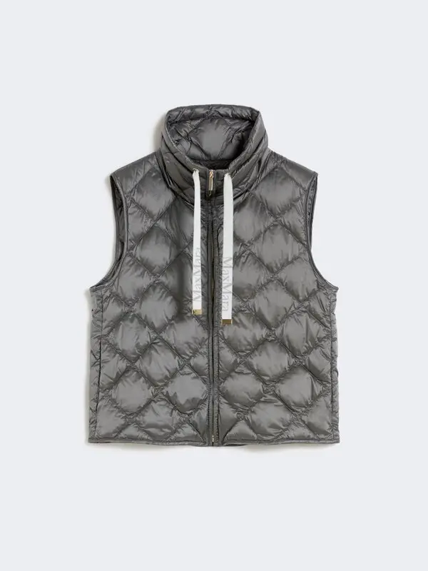 Max Mara Padded Water-repellent Gilet - Dark Grey