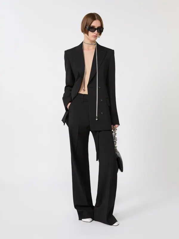 Max Mara Flared Wool Trousers