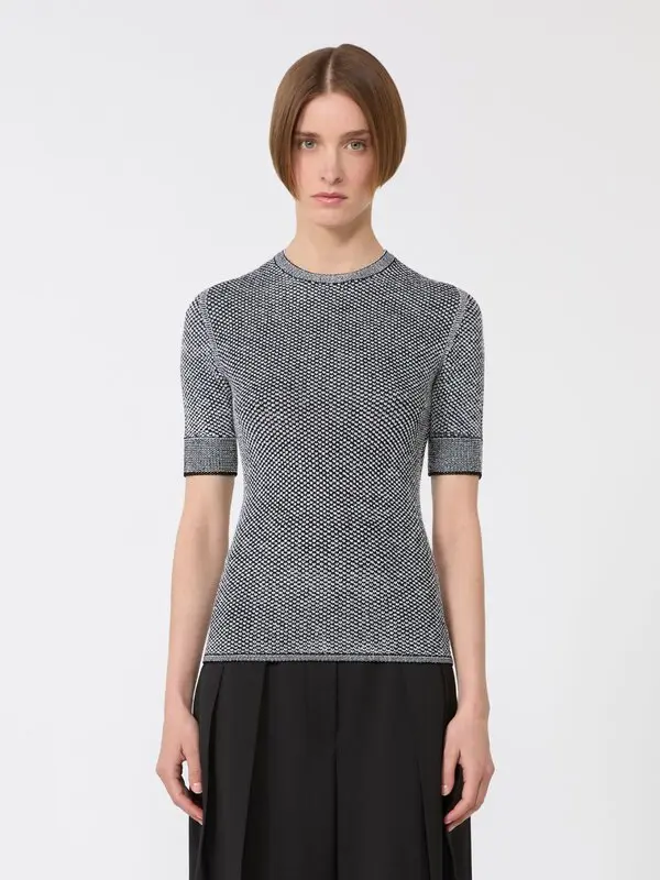 Max Mara Viscose Knit Mesh Jumper