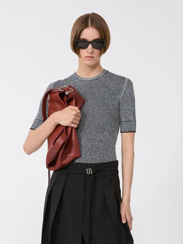Max Mara Viscose Knit Mesh Jumper