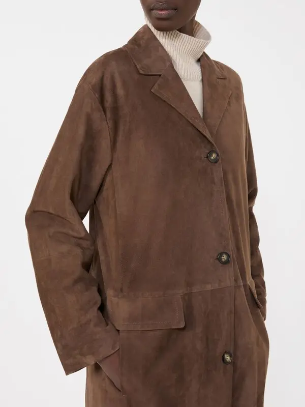 Max Mara Suede Overcoat