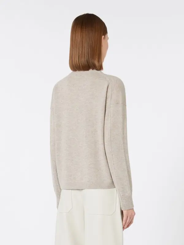 Max Mara Boxy-fit Wool And Cashmere Sweater - Beige