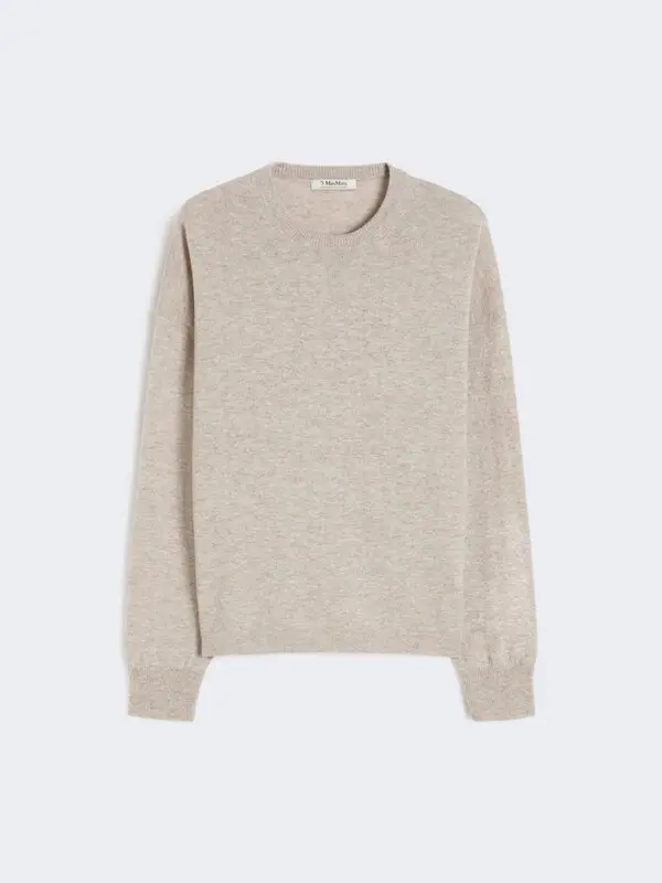 Max Mara Boxy-fit Wool And Cashmere Sweater - Beige