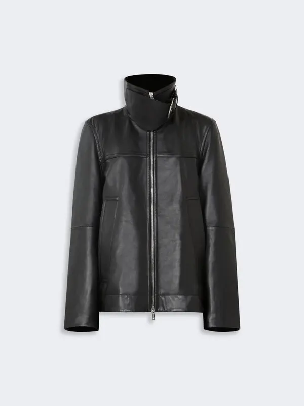 Max Mara Oversized Leather Jacket