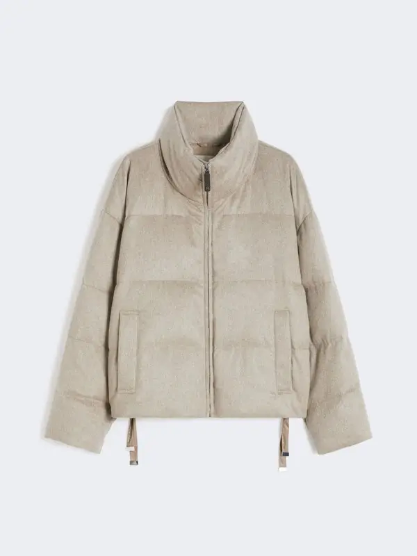 Max Mara Water-repellent Camel Down Jacket - Sand