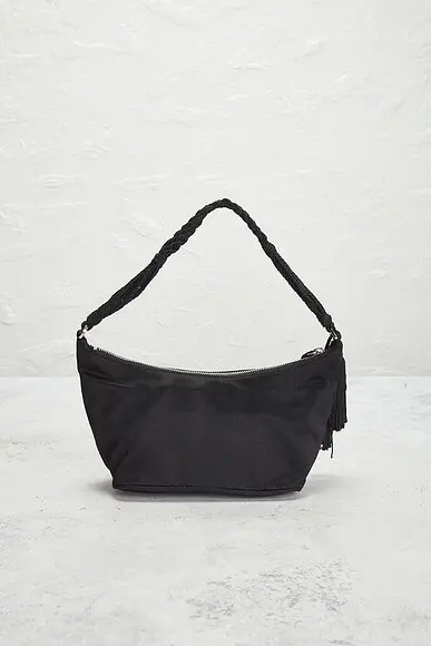 Prada Satin Tassel Pochette Shoulder Bag