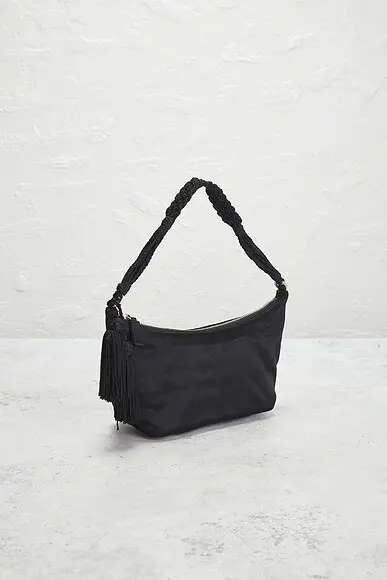 Prada Satin Tassel Pochette Shoulder Bag