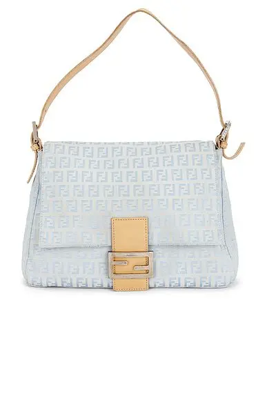 Fendi Zucchino Mama Baguette Shoulder Bag