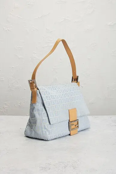 Fendi Zucchino Mama Baguette Shoulder Bag
