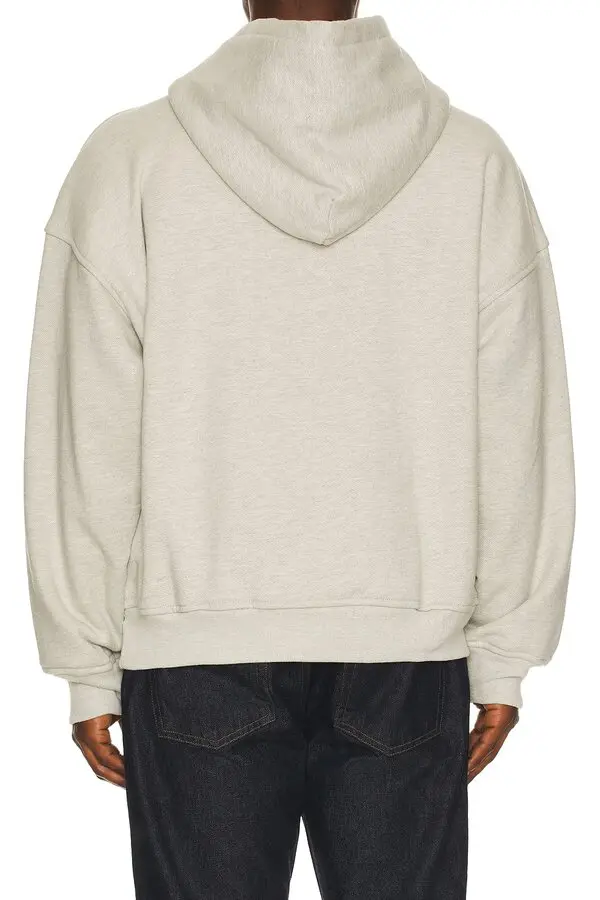 Rhude Usa Flag Hoodie - Heather Grey & Black