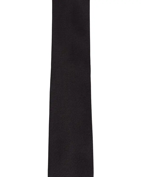 TOM FORD Solid Special Weave Neck Tie - Black