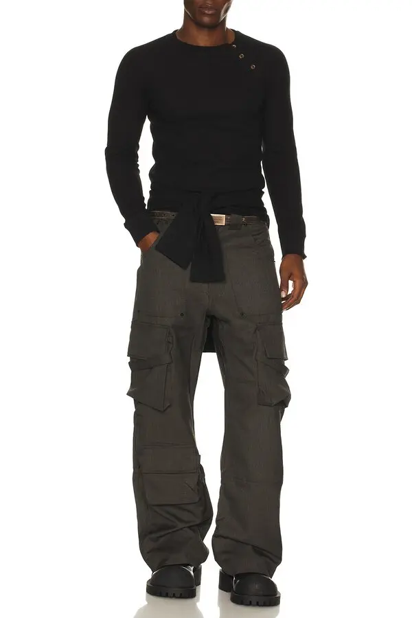 SPENCER BADU Red Layered Long Sleeve Tee