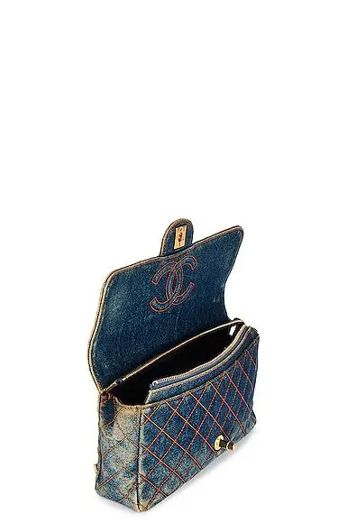 Chanel Vintage Flap Backpack Denim