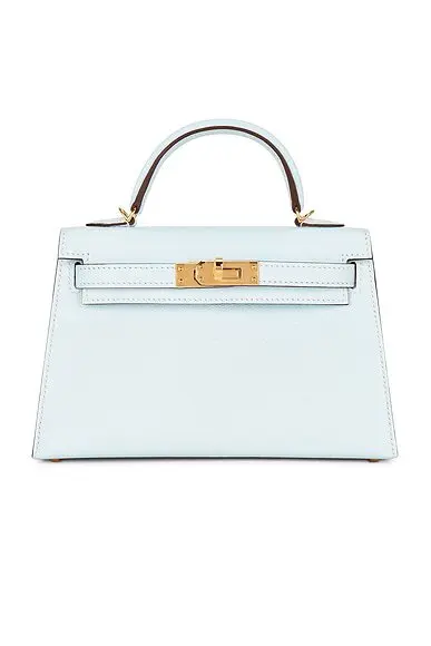 Hermès Chevre Mysore Kelly 20 Sellier Handbag - Blue