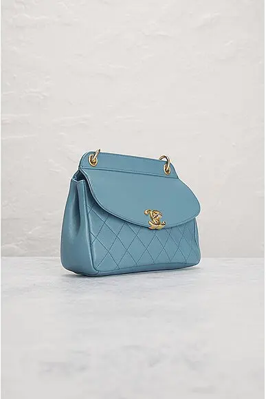 Chanel Calfskin Curve Flap Bag