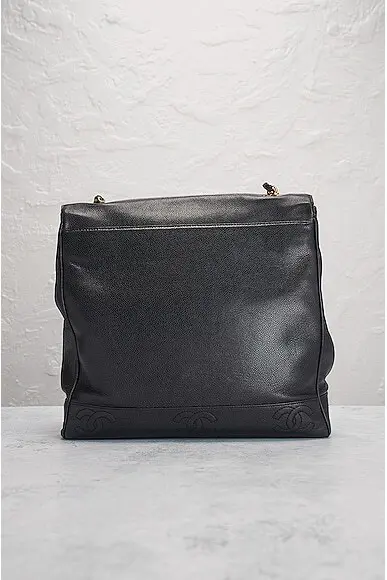 Chanel Caviar Triple Cc Shopper Tote Bag