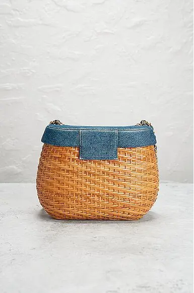 Chanel Vintage Wicker Basket Bag
