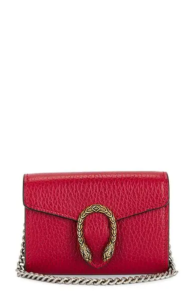 Gucci Dionysus Wallet On Chain - Red
