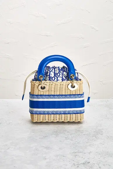 Dior Wicker Oblique Mini Lady Handbag