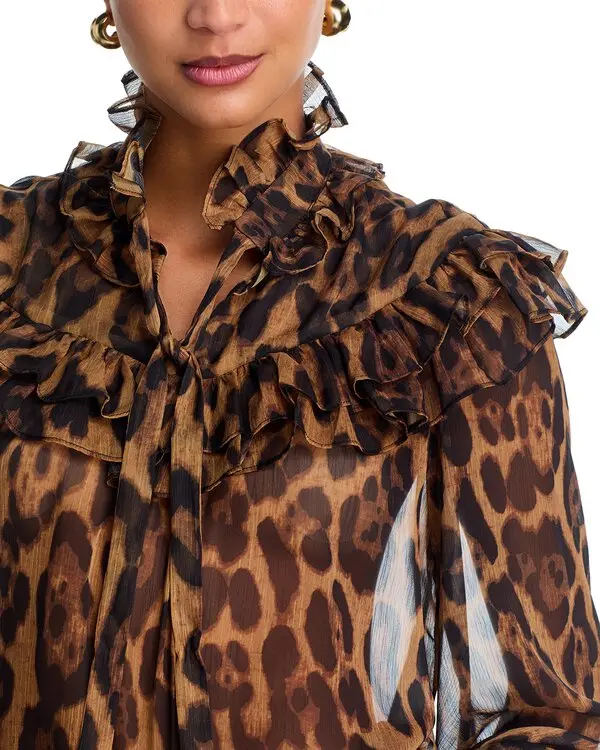 Bardot Fiorella Blouse - Leopard