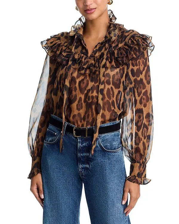Bardot Fiorella Blouse - Leopard
