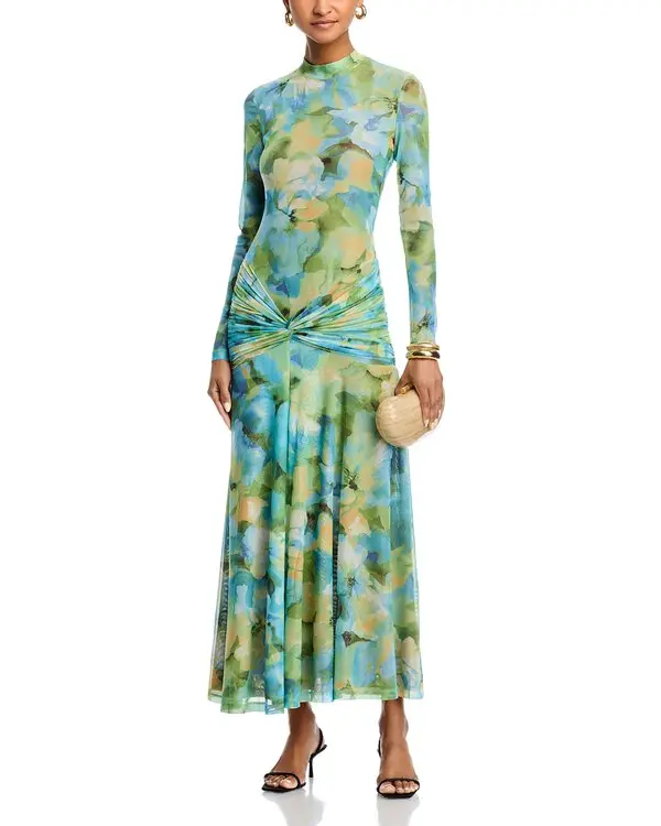 Bardot Lea Floral Mesh Dress
