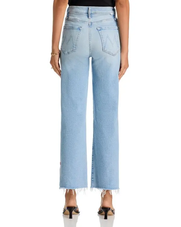 MOTHER The Rambler Slice Hover Fray High Rise Jeans