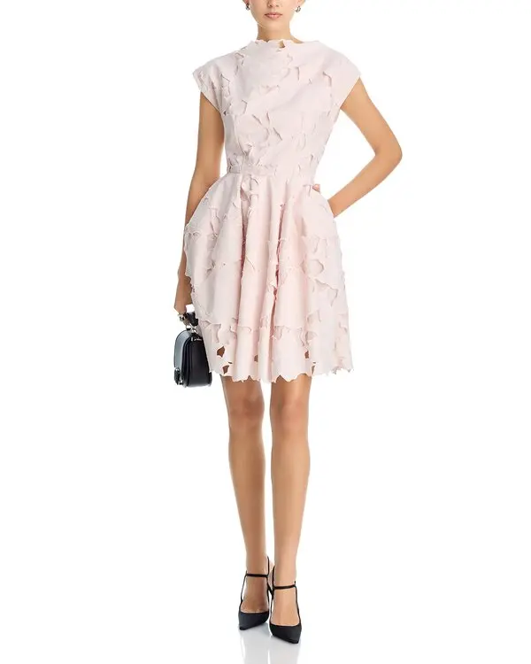 Erdem Lasercut Mini Dress