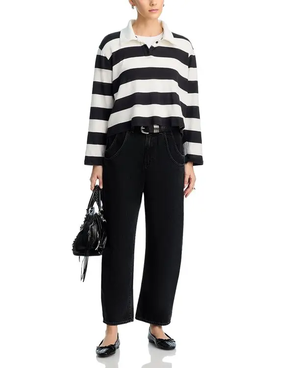 ASKK NY Lenox High-rise Barrel Jeans