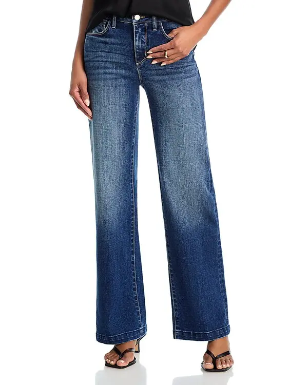 L'Agence Scottie High-rise Wide-leg Jeans