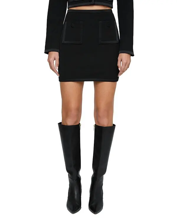 L'Agence Cassiopeia Mini Skirt - Black